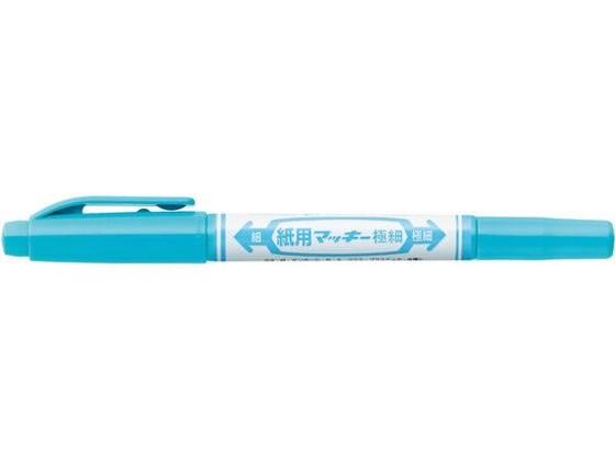 【商品説明】乾くと、水に流れない耐水性。布・木・ガラス・プラスチック・金属等にも利用可能。【仕様】●水性顔料インク●線幅：細0．7〜1．2mm、極細0．5mm●長さ：140．7mm●インク色：ライトブルー●詰替え式●乾くと水に流れない耐水性...