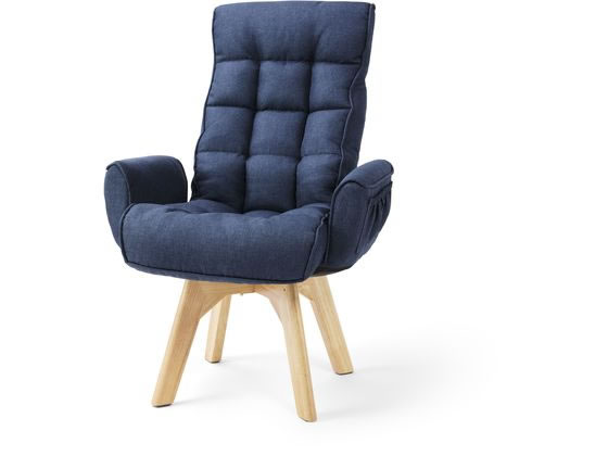 【商品説明】座面が360度回転するので、物を取る時も便利です。座面が高いので座りやすく、立ち上がりも楽にできます。身体にフィットする座り心地で長時間座っていても快適です。使用しない時は、背面をたたむことができます。厚みのある肘掛けは、立ち座...