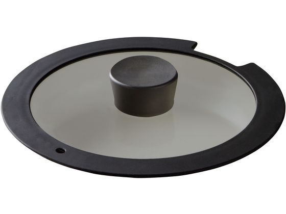 【商品説明】ハンドルをつけたまま蓋をすることができます。【仕様】●カラー：ブラック●商品サイズ：約Φ298×高さ44mm●商品重量：約730g●対応商品：ハンドル着脱式のダイヤモンドコートパン、取っ手が外せるフライパン・なべセット【備考】※...