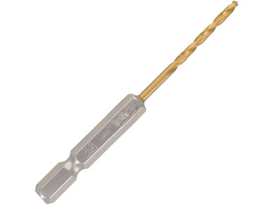 【仕様】●全長：80±2mm●本体サイズ（mm）：縦80±2×横6．35×奥行6．35●本体重量：12g●刃径：2．5mm●溝長：30±2mm●材質：ドリル刃：HSS鋼チタンコーティング、六角軸部：S45C●シャンク形状：六角軸6．35mm...