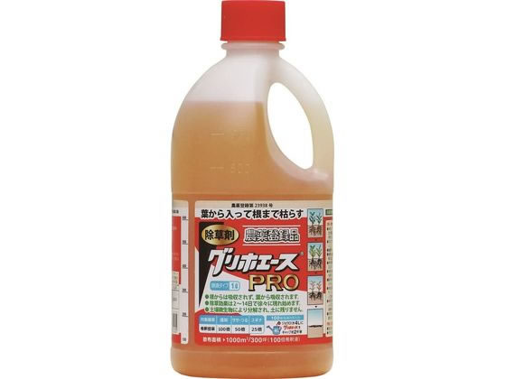 【商品説明】除草効果は2〜14日で徐々に現れ始めます。土壌微生物により分解され、土に残りません。農薬登録がある除草剤ですので安心して使用できます。【仕様】●容量：1L【備考】※メーカーの都合により、パッケージ・仕様等は予告なく変更になる場合...