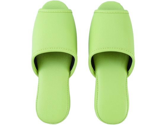 【商品説明】レザー調のシボ（型押し）が入った抗菌ビニール生地です。ベーシックなデザインで様々なシーンにお使いいただけます。【仕様】●材質：表地・底面／塩化ビニール（抗菌加工）、甲裏／ポリエステル●適応サイズ：23．0〜25．5cm●底寸：約...