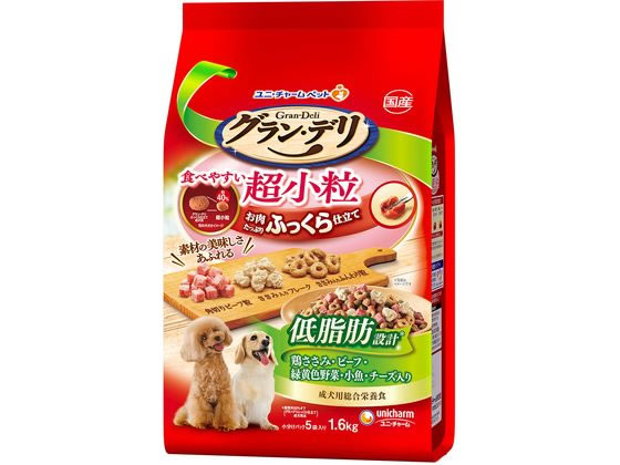 【商品説明】「グラン・デリ　ふっくら仕立て」は、国産のお肉たっぷりの、ソフトタイプの総合栄養食フードです。【仕様】穀類（小麦粉、トウモロコシ、パン粉、小麦グルテン）、糖類（ブドウ糖果糖液糖、ショ糖、粉末水あめ）、肉類（ビーフミール、ポークミ...
