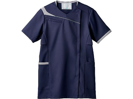 【商品説明】肩口スナップで着脱しやすく、ストラップ保持機能や内ポケット、脇下通気など実用性抜群。バイカラーのアシンメトリーなデザインが特徴です。適度なハリと伸縮性で、綺麗なシルエットを保ちつつ動きにフィット。制菌・透け防止・吸汗・制電・防汚...