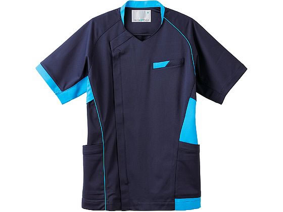 【商品説明】着脱がしやすい、肩口スナップボタン仕様。スムーズな肩まわりの動きを実現するパターンデザインで、動きをサポート。時計などを掛けるのに便利な、ウエストループ付き。脇ポケットには、小物を整理しやすい内ポケット付き。脇下がベンチレーショ...