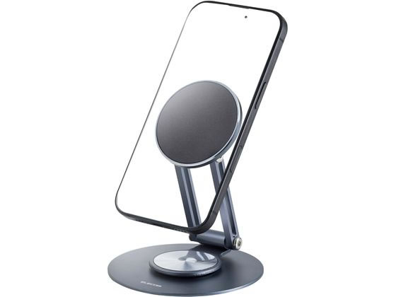 【商品説明】マグネットで簡単にスマートフォンの着脱可能。MagSafe対応スマホケースや付属のメタルプレートと併用することで、MagSafe非対応の端末でも使用できます。マグネット部分は360度回転し、スマホの縦向き・横向きの切り替えがスム...