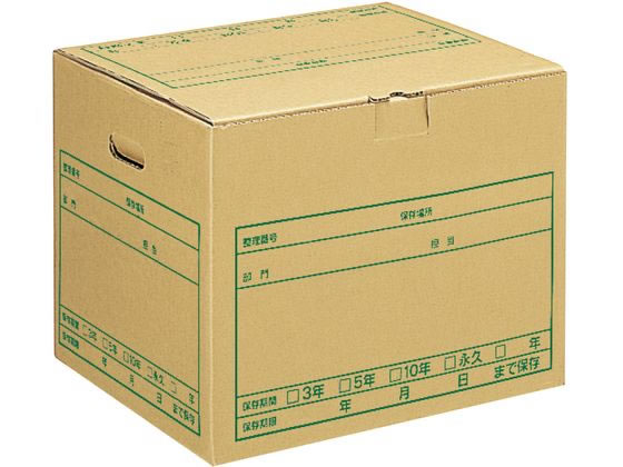 【商品説明】●底面をワンタッチで組立て、フタもできるので作業性抜群の書類保存箱（段ボール箱）●粘着テープ不要でワンタッチ組立の便利な保存箱●書類や物品の整理や保管向けの保存箱です一時的な収納箱にも利用できます●書類をいっぱいに入れることを考...