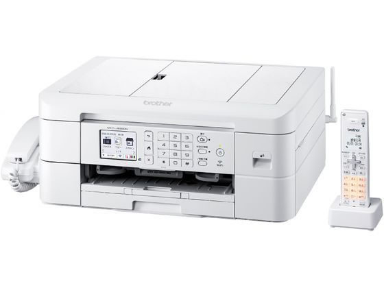 【商品説明】電話機付きモデル。（親機＋子機1台）プリンター、スキャナー、コピー、FAX、有線LAN、無線LAN対応。4色独立インクで経済的です。ADF機能搭載でコピーやファクスなどの原稿を最大20枚まで複数枚連続で読み取り可能。受信したファ...
