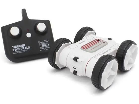【商品説明】SHARPER　IMAGEシリーズからアクションR／C『サンダーツイストラリー』が新登場！！前進・後進はもちろん、送信機でのカンタン操作で誰でも豪快なアクションが楽しめる！タイヤを上下に激しく動かして「フリップアクション」や「ス...