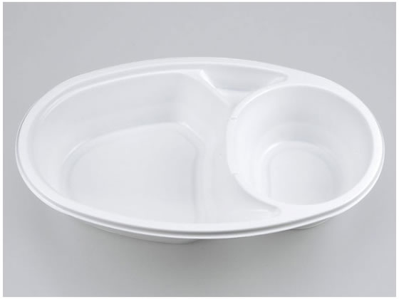 【商品説明】ご飯とルーが混ざりません！電子レンジ対応。蓋は別売り。【仕様】●サイズ：243×155×45mm材質：BF重量：16g容量：520ml●入数：50枚【備考】※メーカーの都合により、パッケージ・仕様等は予告なく変更になる場合がござ...