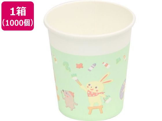 【商品説明】5オンス（150ml）サイズのかわいい3種の柄のアソートタイプの紙コップ。バージンパルプに内面PEコーティング加工。ロースタッキング仕様。【仕様】●サイズ：高さ約71mm●容量：5オンス（150ml）●内容：3柄（イエロー×40...