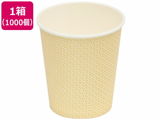 【商品説明】7オンス（205ml）サイズの「瓦」をデザインした紙コップ。バージンパルプに内面PEコーティング加工。ロースタッキング仕様。食品衛生法適合品。【仕様】●サイズ：高さ約71mm●容量：7オンス（205ml）●内容：ベージュ100個...