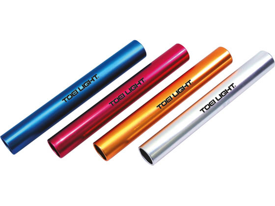 【商品説明】アルミ製の軽量カラーバトン。収納ケース付。【仕様】●素材・材質：アルミ（アルマイト加工）●仕様：4本1組（赤、青、黄、シルバー×各1本）●サイズ：直径39mm×長さ約30cm●商品重量：約55g／本●原産国：台湾●付属品：収納ケ...
