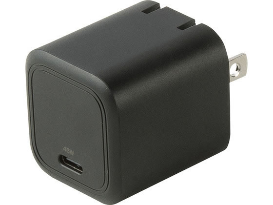 【商品説明】次世代半導体GaNを採用したコンパクトなUSB　Type−C対応ACアダプタです。最大45WのUSB　PD出力に対応し、ノートパソコンやスマートフォンなど幅広い機器を充電できます。PPS対応で発熱を抑えた効率的な充電が可能です。...