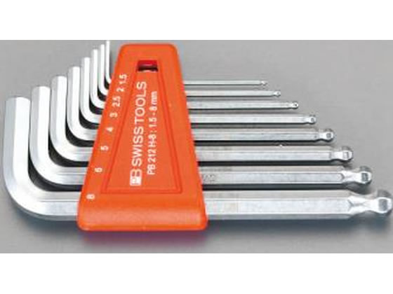 【仕様】●メーカー…PBSWISSTOOLS　●型番…PB212．H−6CN　●サイズ…1．5・2・2．5・3・4・5・6mm　●軸長…50〜100mm　●重量…82g　●ボールポイント付　●ホルダー付　●エッジは軽く隅取りしてあり、レンチ...