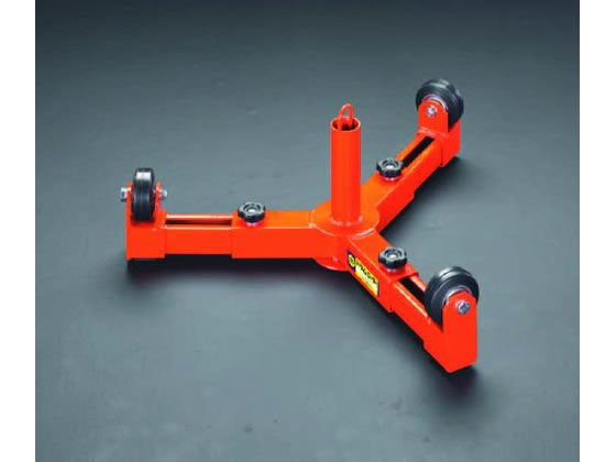 【仕様】●メーカー…マーベル（MARVEL）　●型番…E−6707　●安全耐荷重…2．9kN（300kgf）　●最大使用ドラム径…φ950mm　●軸径…42．7mm　●ゴム車輪径…φ75mm　●サイズ…φ440〜620×250（H）mm　●...