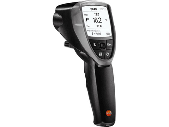 【仕様】●型番…05608356（testo835−H1）　●測定範囲…−30〜600℃　●距離係数…50：1　●精度…±1℃（0〜99．9℃）　●分解能…0．1℃　●放射率…0．10〜1．00（設定可）　●機能…温湿度表示、露点演算、アラ...