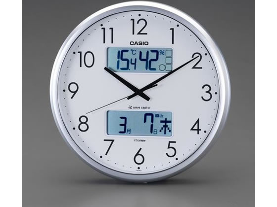 【仕様】●メーカー…カシオ（CASIO）　●型番…ITM−650J−8JF　●サイズ…φ350×54mm　●重量…1500g　●周波数…40／60kHz自動選局　●表示温度範囲…計測範囲：0〜40℃、計測精度：±2℃（0〜40℃）　●表示湿...