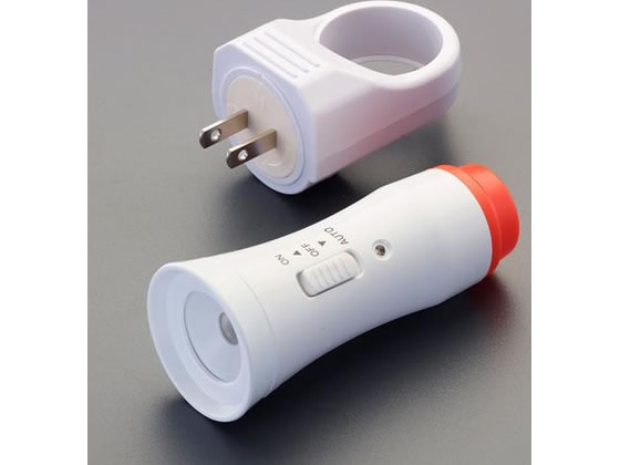 【仕様】●電源…ニッケル水素（内蔵蓄電池）　●照度…22lx（1m前方）　●連続点灯…約8時間　●充電時間（満充電）…約15時間　●サイズ…φ45×102mm（本体のみ）　●重量…55g（本体のみ）　●通常時は明暗センサーによる常夜灯、停電...