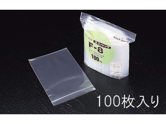【仕様】●メーカー…生産日本社（セイニチ）　●型番…H−8　●商品名…ユニパック　●厚み（mm）…0．08　●チャック下サイズ（mm）…240×170　●材質…ポリエチレン（LDPE）　●重量…7．02g／枚　●入数…100枚　●フィルム厚...