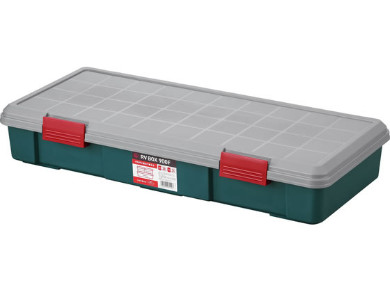【商品説明】スタッキング可能な浅型タイプです。RVBOX450Fを2つ重ねて使えます。仕切り板付きで小物収納に最適です。ステーションワゴンのトランクにぴったりのサイズです。【仕様】●商品サイズ：約幅900×奥行400×高さ155mm●質量：...