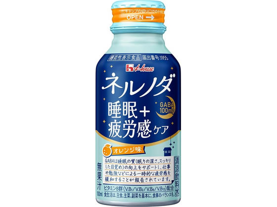 【商品説明】機能性関与成分GABA100mgが配合された「オレンジ味（無果汁）」の小容量ドリンクです。ネルノダに含まれるGABAには睡眠の質（眠りの深さ、スッキリした目覚め）の向上をサポートし、仕事や勉強などによる一時的な疲労感を緩和するこ...