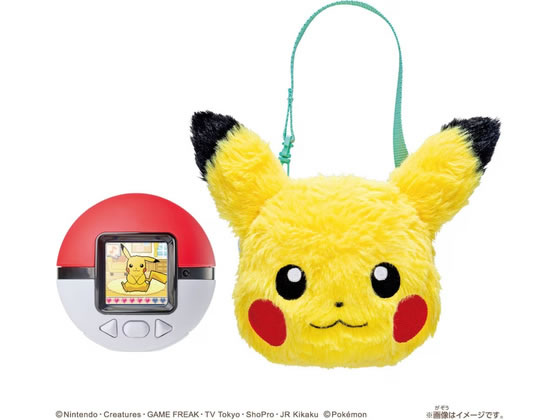 【商品説明】なでるたび、ポケモンともっとなかよしに。ピカチュウのポーチでいつでも一緒！　ポケモンをなでられるモンスターボール型の液晶トイ「ポケなで　モンスターボール」と、　持ち運びできる専用ポーチ「ポケなで　ピカチュウふれんずポーチ」がセッ...