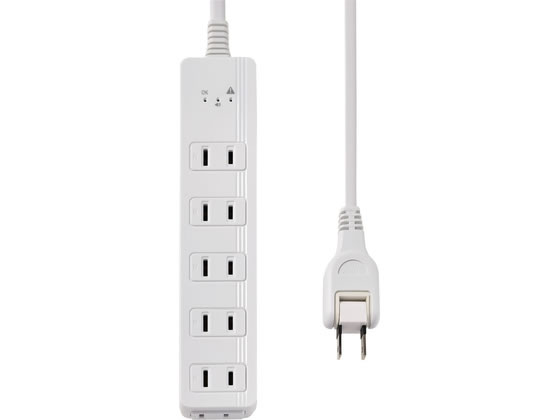 【商品説明】●アラーム音とランプで過電流を警告、火災事故から守る●過電流時にアラーム音が鳴り、ランプが赤色で点滅●本体は熱と衝撃に強い難燃性PC採用●180°回転スイングプラグ●耐トラッキングカバー付●断線に強いコード【仕様】●定格：AC1...