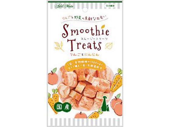 【商品説明】りんごとにんじんの美味しさがぎゅっとつまったひとくちトリーツ。1袋に食物繊維約1000mg(りんご由来)と生きて腸まで届く乳酸菌配合でお腹にやさしい。噛む力の弱いワンちゃんでも食べやすい柔らかさ。【仕様】●原材料小麦粉、でんぷん...