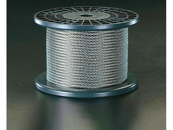 【仕様】●線径…8．0mm　●切断荷重…4610kg　●長さ…50m　●ワイヤー構成…7×19　●材質…ステンレス（SUS304）　●重量…13kg　●用途…・カンバン　・装飾用　・作業工具の落下防止　・額縁などの吊り用　・園芸用　・アンテ...