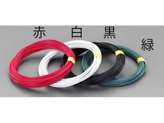 【仕様】●材質…素線：銅、　被覆：ビニール　●定格温度…60℃　●定格…37A　600V　●公称断面積…3．5mm2　●色…赤　●長さ…50m　●導体径構成…7本／0．8mm　●導体径外径…約2．4mm　●絶縁体厚さ…0．8mm　●仕上外径...