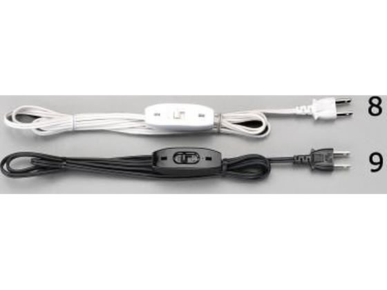 【仕様】●コード長さ…全長2m　●定格容量…7A　125V　AC　●回路…単極単投（ON−OFF）　●スイッチカラー…ブラック【備考】※メーカーの都合により、パッケージ・仕様等は予告なく変更になる場合がございます。【検索用キーワード】エスコ...