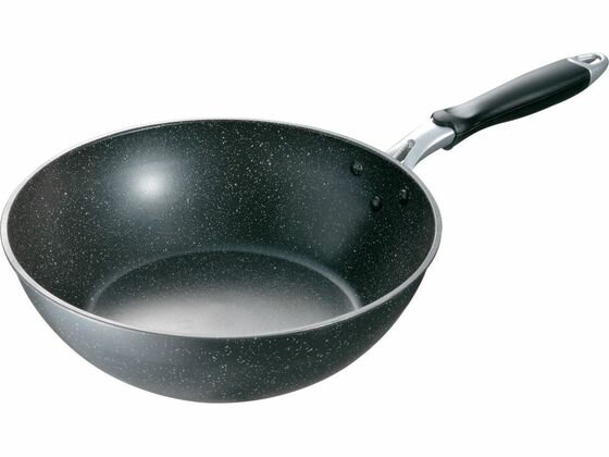 【商品説明】金属ヘラでも傷つきにくい。軽量で頑丈です。電磁調理器対応。【仕様】●サイズ：内径280×高さ80mm●質量：約820g●厚み：2．5mm（底）／1．5mm（壁）／4．0mm（渕）●内面：マーブルコート（4層）●材質：本体／アルミ...