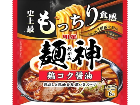 【商品説明】「麺の明星」麺のブランドである「麺神」。鶏だし鶏油が香る濃い旨醤油スープともっちり麺でお店品質の一杯。【仕様】●注文単位：1個【備考】【賞味期限2026.11.23】【検索用キーワード】明星食品　みょうじょうしょくひん　ミョウジ...