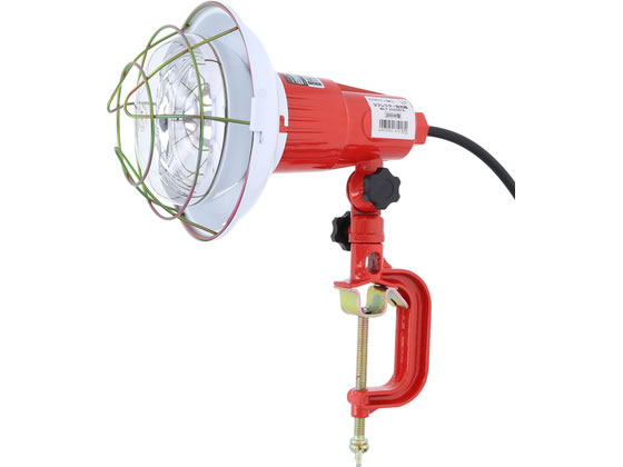 【商品説明】適用ランプ：110V−200W−口金E26屋外用コード長：約5mAC100V家庭用電源【仕様】【セット内容】●投光器本体×1●クランプ×1【本体仕様】●電圧：AC100V●周波数：50／60Hz●適用電灯の定格消費電力：250W...