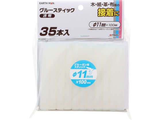 【商品説明】φ11mm用グルーガンに使用できます。溶剤を含まない100％固形なので、溶剤臭もなく快適でクリーンな作業が可能。接着箇所を再加熱することで取り外し、やり直しが簡単。【仕様】●グルースティック×35本入●φ11mm×100mm●［...