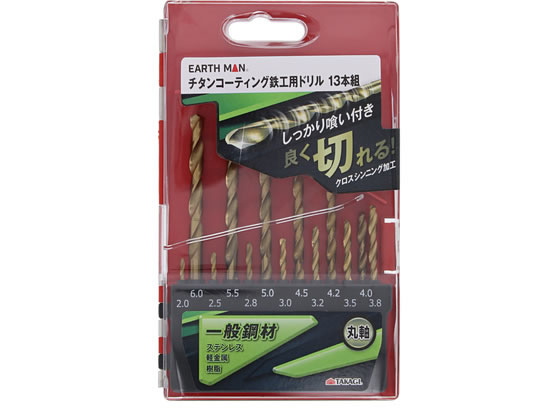 【商品説明】しっかり喰い付き良く切れるクロスシンニング加工（3mm以上）丸軸2．0／2．5／2．8／3．0／3．2／3．5／3．8／4．0／4．2／4．5／5．0／5．5／6．0　mm【仕様】●ドリル材質：チタンコーティングハイス鋼●ケース...