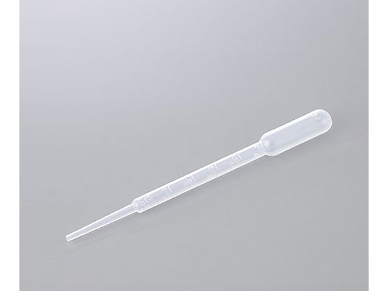【仕様】●容量（mL）：3●入数：1袋（500本入）●材質：LDPE（低密度ポリエチレン）●全長：153mm●目盛（目安）：0．5mL刻み●生産国：インド【検索用キーワード】940050　臨床検査　尿検査　8−4160−02　RW1027
