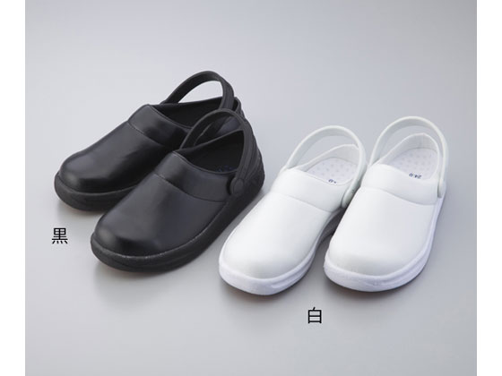 【商品説明】●すり減りにくい強固なソールで長持ちします。【仕様】●材質：甲部／合成皮革、底部／合成ゴム（ハイパーVソール）●サイズ（cm）：24●色：黒●生産国：中国【検索用キーワード】ナースウエア　スリッパ　ナースシューズ　8−2202−...