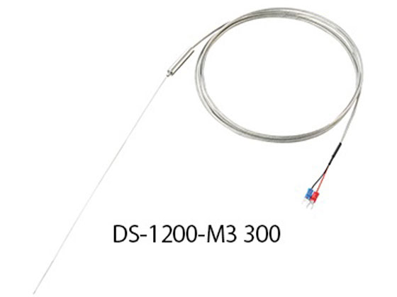 【仕様】●型番：DS−1200−M3300●シース部サイズ（mm）：Φ0．5×300●タイプ：リード線有り●材質：シース部／ステンレス（SUS316）、リード線／ニッケルメッキ・テフロン（R）被覆●温度範囲：−50〜＋650℃●リード線長：...