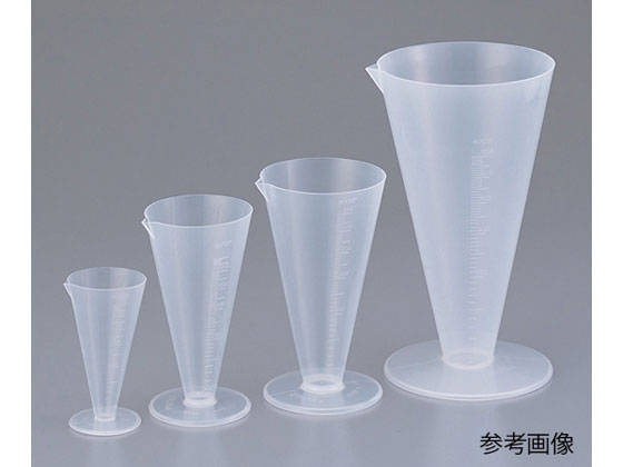 【仕様】●容量（mL）：500●一目盛（mL）：10●全高（mm）：183●円錐型●材質：PP（ポリプロピレン）●オートクレーブ可（121℃・20分）●生産国：イタリア【検索用キーワード】No．424　メスシリンダー　ガラス　樹脂量器　1−...