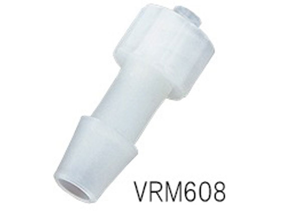 【仕様】●材質：PVDF（フッ素樹脂）●入数：1袋（10個入）●高温オートクレーブ可・γ線滅菌可・EOG滅菌可●タイプ：オスルアーロック●適合チューブ内径（φmm）：6．5●PVDF製・軟質チューブ用●型番：VRM608●生産国：米国【検索...