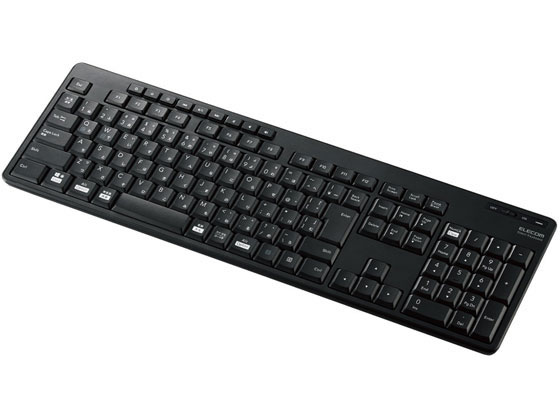 【商品説明】音が気になる場所や時間帯での使用に最適なワイヤレスタイプの静音フルキーボードです。数字入力に便利なテンキー付きのフルキーボードで、エクセルなどの作業を効率化します。　各キートップに装着したシリコンラバーによって従来品と比べて打鍵...
