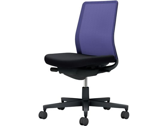 【商品説明】多様化するワークスタイルや空間に合わせて、カラーとマテリアルの組み合わせを自由にアレンジ。【仕様】●色：本体／ブラック、背／ディープパープル、座／ブラック●背メッシュタイプ●ランバーサポート：なし●外寸法：幅710×奥行(脚部除...