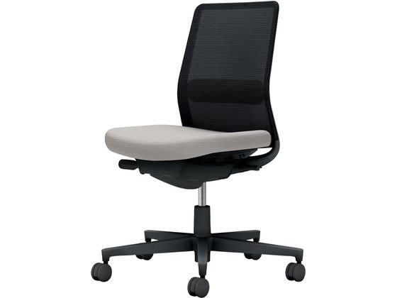 【商品説明】多様化するワークスタイルや空間に合わせて、カラーとマテリアルの組み合わせを自由にアレンジ。【仕様】●色：本体／ブラック、背／ブラック、座／ライトグレー●背メッシュタイプ●ランバーサポート：あり（ライトグレー）●外寸法：幅710×...