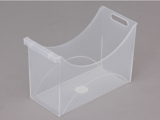 【商品説明】デスクの引出し内やキャビネット内の書類の整理に便利なA4サイズワイドタイプのファイル収納ボックスです。底面を山切形状にすることでファイルや書類が溝に入り、倒れにくくなります。縦置き可能、また2箇所のインデックススペースで認知がし...