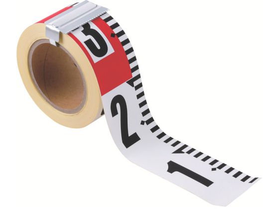【商品説明】●壁、板、柱などに必要な長さだけ切って貼り付けできる赤白テープです。●雨、日光にも強く、強粘着力のテープです。【仕様】●型番：HPR602T●幅（mm）：60　●適用：赤白20cm間隔（目盛）●長さ：25m　●赤白20cm間隔、...