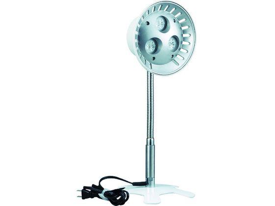 【商品説明】●高輝度10W　LED、フレキシブルパイプで照明方向が自由自在です。●好みの明るさに無段階で調光可能（10〜100％）です。●背面に調光ボリュームスイッチ付です。●有効つかみ幅は最大50mmです。●バネクリップで作業台上の任意の...