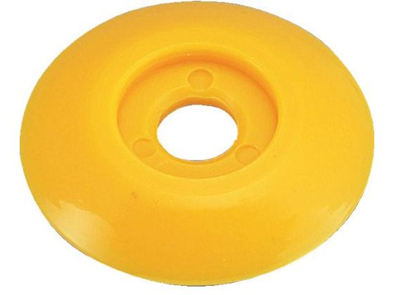 【商品説明】●カラーABS樹脂により丈夫で、目立ちやすいです。【仕様】●型番：TPB-3Y●入数：10枚●色：黄　●外径（mm）：46　●厚さ（mm）：6　●穴径（mm）：10●ABS樹脂【備考】※メーカーの都合により、パッケージ・仕様等は...