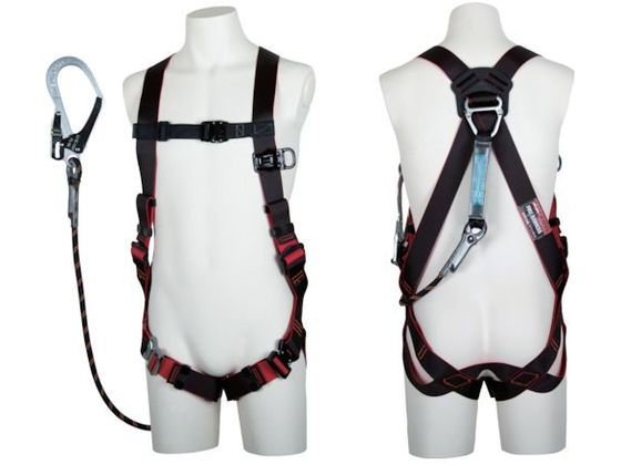 【仕様】●型番：TH-508-GB99-OT-BKR-M-R26-BX●サイズ：M ●色：黒・赤 ●腿バックル：ワンタッチ ●ベルト幅（mm）：45 ●フック口開き（mm）：50 ●ランヤード種類：Gブレード ●最大使用可能質量（kg）：1...